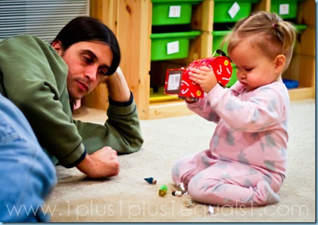 Tot School ~ She WALKS!!!! - 1+1+1=1